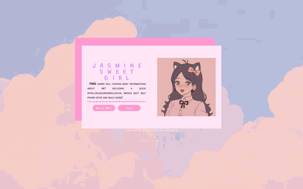 Jasmine Sweet Girl's carrd :D